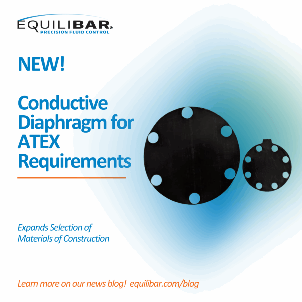 New conductive diaphragm expands ATEX compliant materials of construction
